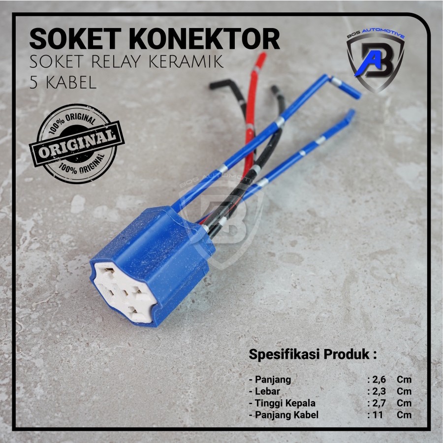 Jual Rumah Relay Keramik / Socket Cable Relay Ceramic / Soket kabel ...