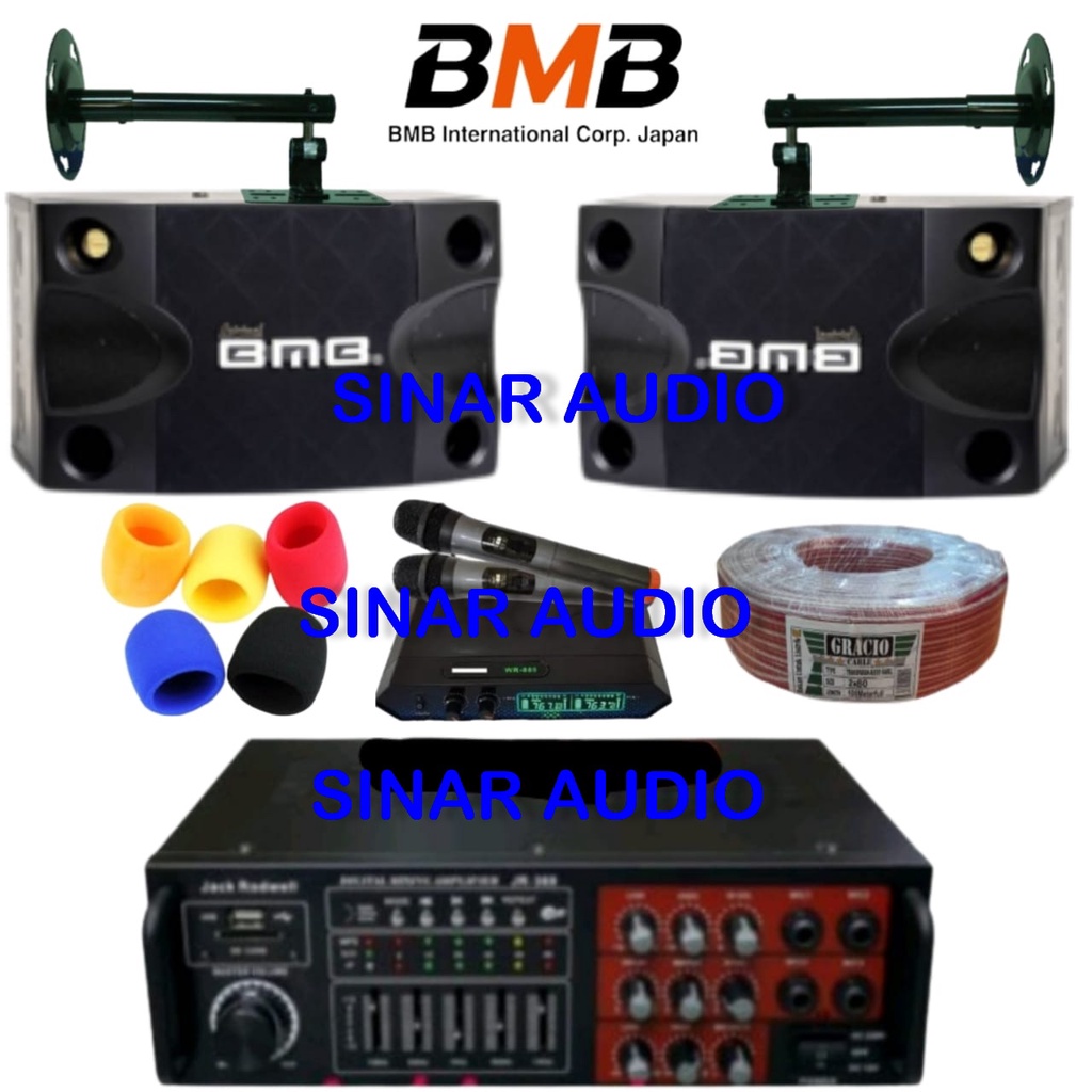 Jual paket karaoke sound system Speaker BMB + amplifier Jack rowell ...
