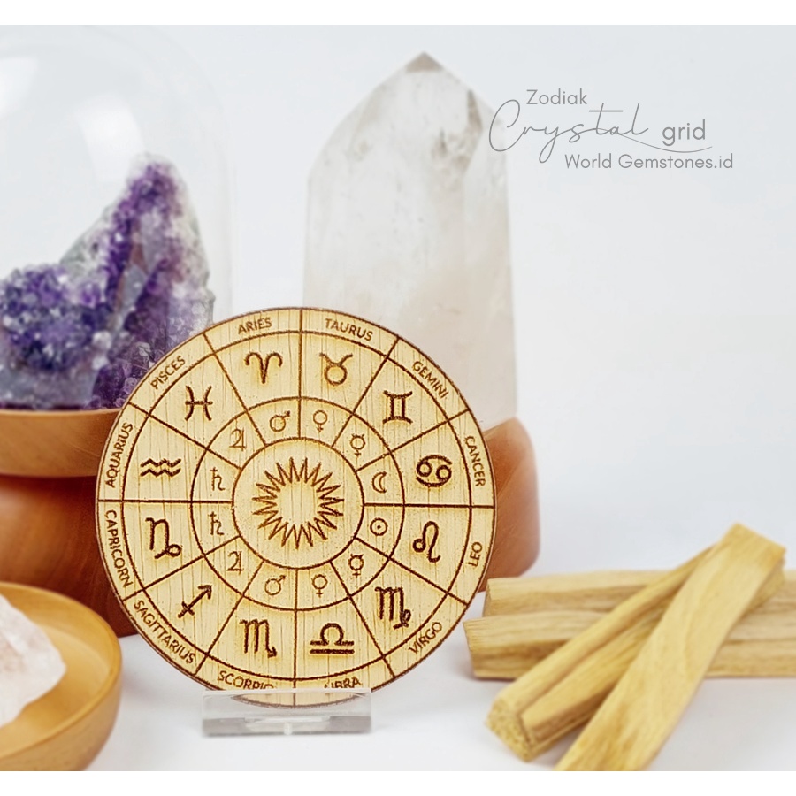 Jual Astrological - Zodiac Crystal Grid Size 10 - 20 Cm ( 1.96.1Z ...