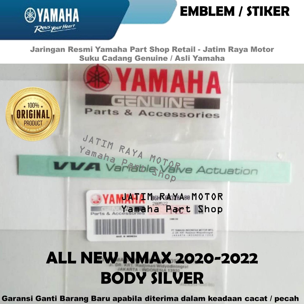Jual Logo Stiker Emblem VVA Variable Valve Actuation Body Silver All ...