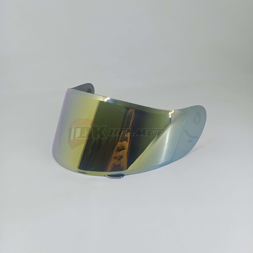 Jual Kaca Helm Flat Visor RC7 R-10 R10 K2R K2 Rider Warna Iridium Gold ...