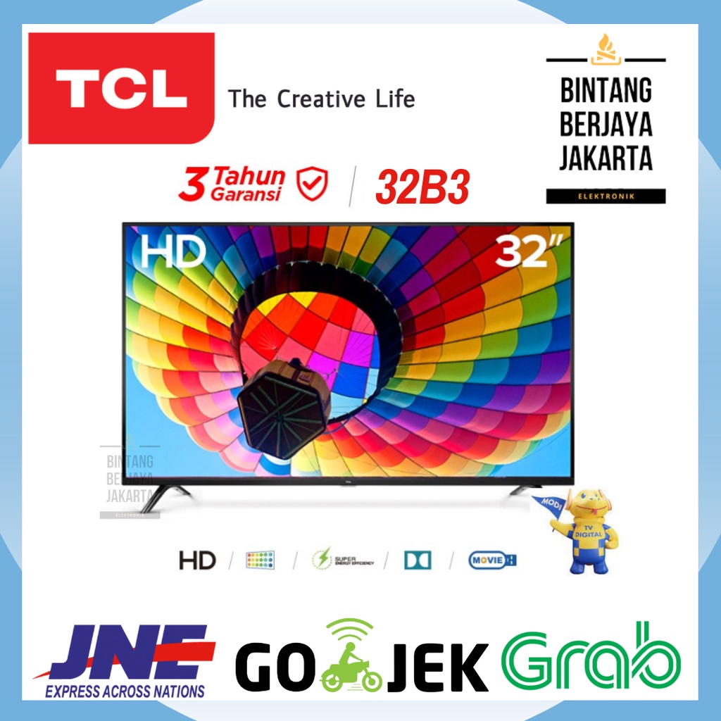 Jual TCL TV LED Digital 32B3 HD TV 32 Inch DVB-T2 HDMI/USB MOVIE seris 32B3 | Shopee Indonesia