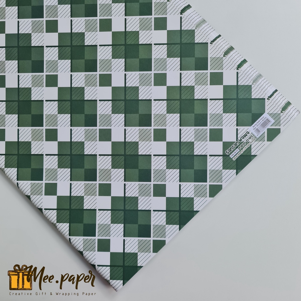 Jual Kertas Kado Sansan Wawa Motif Batik Wajik Triple Color, Bungkus ...