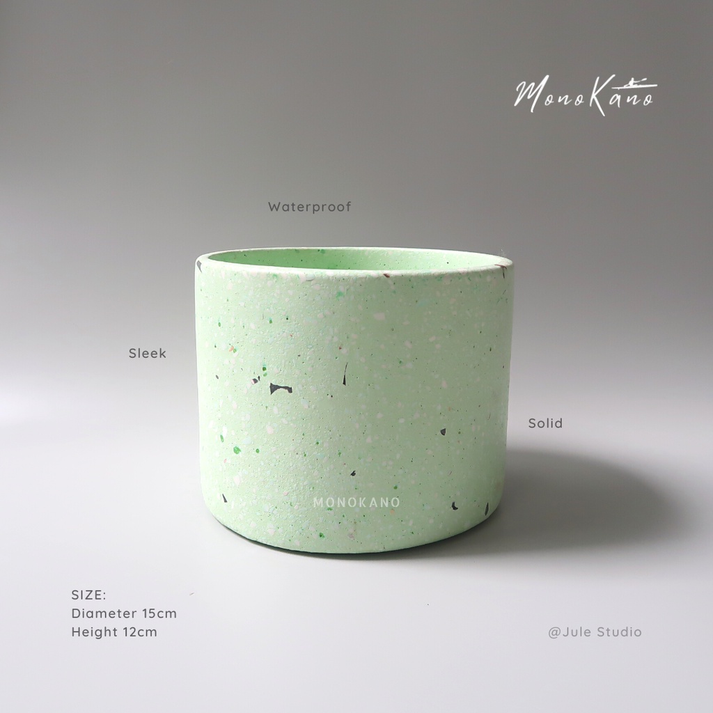 Jual Pot Tanaman Besar D15 Waterproof/Concrete Pot/Cylinder/Bulat/Pot ...