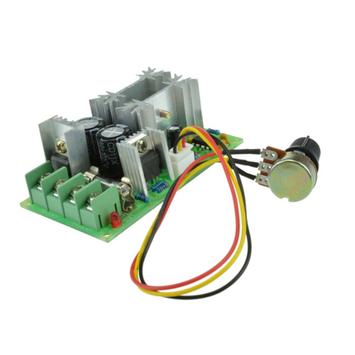 Jual High Power Pwm Speed Control Motor Dc Led Dimmer 20A 12V 24V 36V ...