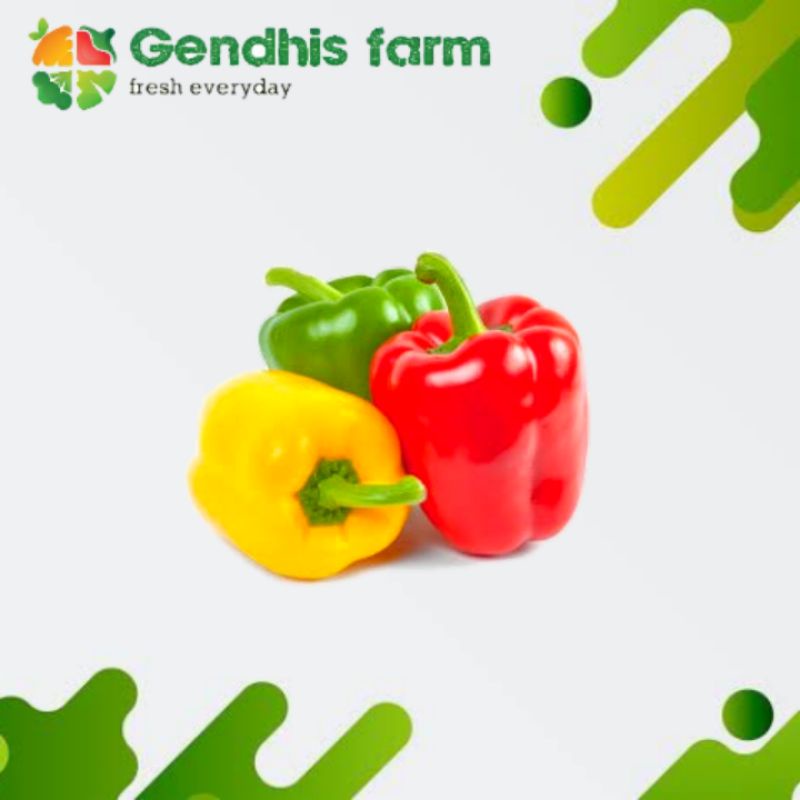 Jual Paprika Segar - Merah / Kuning / Hijau [-+150 g] | Shopee Indonesia