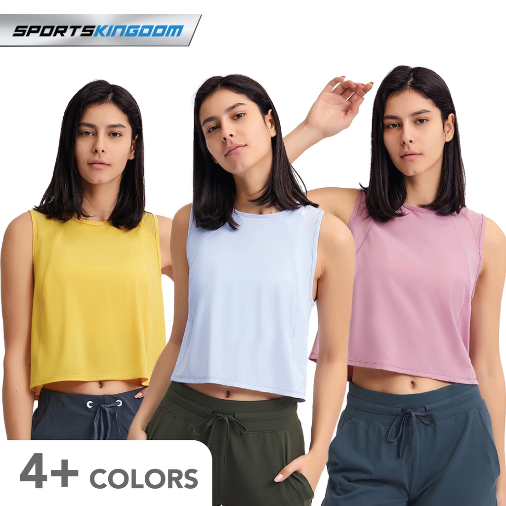 Jual Baju Mini Tank Top Crop Top Olahraga NOMU Crop Tanks Best Quality ...