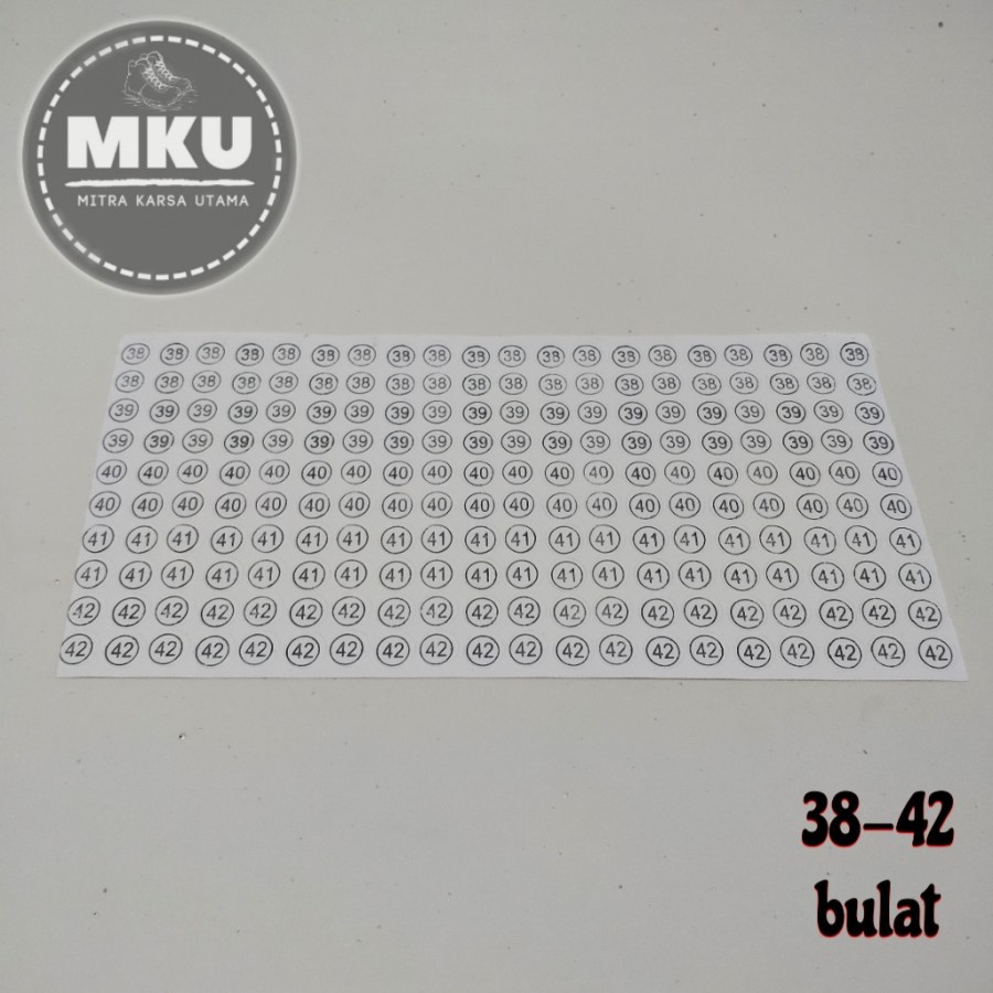 Jual Stiker Label Sticker Size bulat 38-42 | Shopee Indonesia