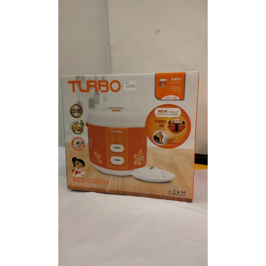 Jual TURBO Rice Cooker 2 Liter Penanak Nasi Oren Ngejreng! CRL1188 ...
