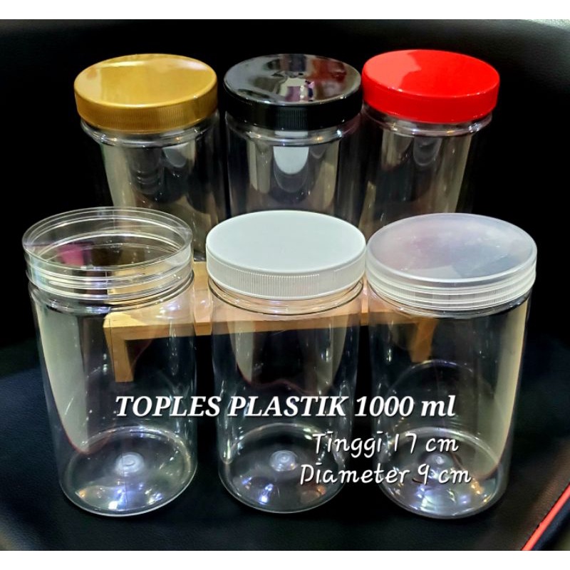 Jual bigta_Toples Plastik cylinder 1000 ML | Shopee Indonesia