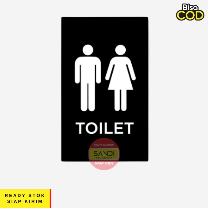 Jual Papan Akrilik Tulisan Toilet Papan Petunjuk Signage Toko Cafe ...