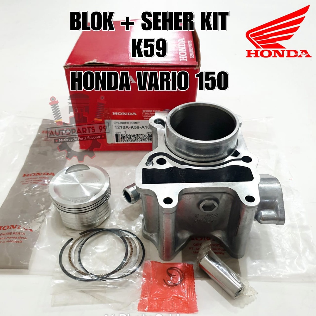 Jual Blok Seher Honda Vario 150 PCX 150 ADV 150 Original Honda Blok Seher K59 Cylinder Comp Set ...