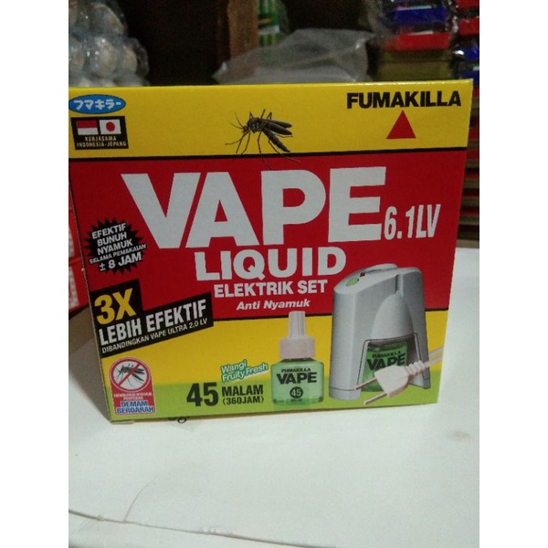 Jual ALAT OBAT NYAMUK VAPE LIQUID 45 MALAM | Shopee Indonesia