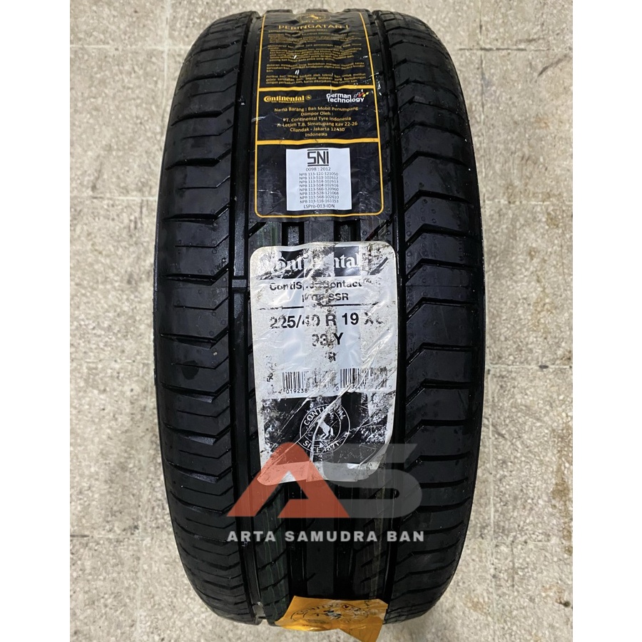 Jual Ban Continental Conti Sport Contact 5 CSC5 SSR RFT 225 / 40 R 19 ...