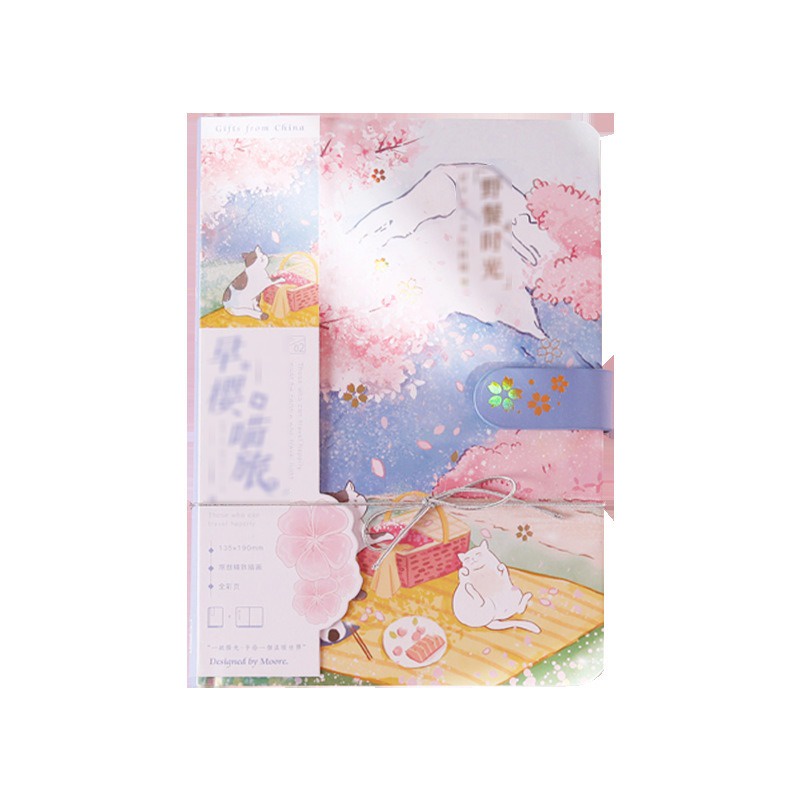 Jual Buku Diary Diary Notee Book Aesthetic gambar kucing ala Japanese ...