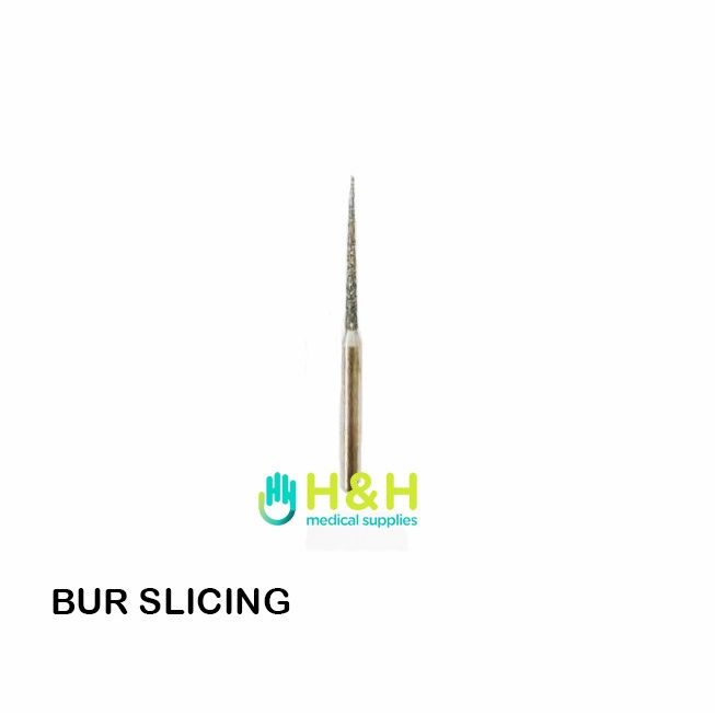 Jual Dental Bur Slicing / Diamond Slicing Bur / Bur Tapered Fissure ...