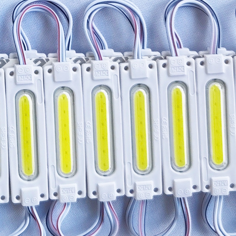 Jual LED MODUL EPOXY 12V COB 6 9 MATA LAMPU MODULE LED 12V DC 7512 LED SIGN | Shopee Indonesia
