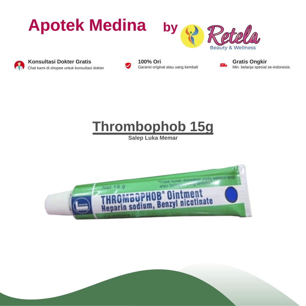 Jual THROMBOPHOB OINTMENT 15GR | Shopee Indonesia