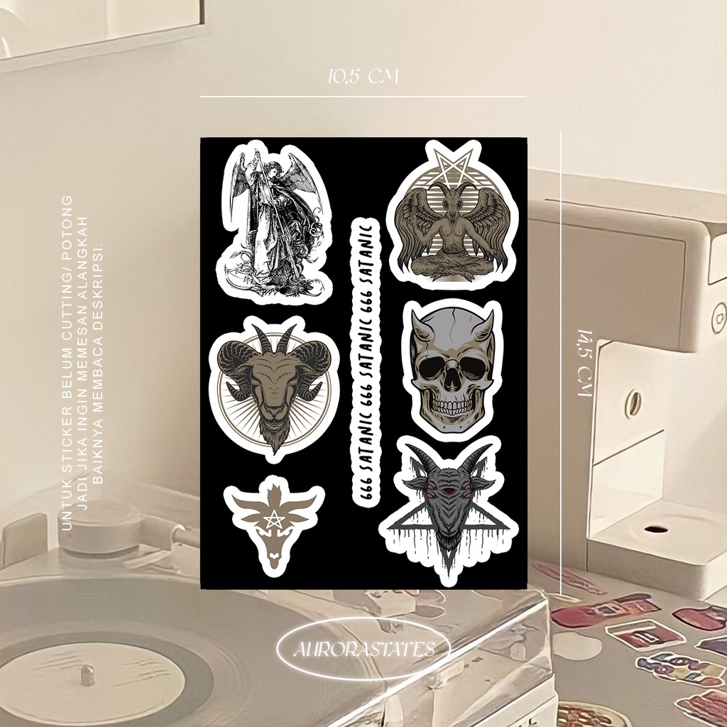 Jual Iluminati Sticker Aesthetic | Stiker satanic | stiker helm ...