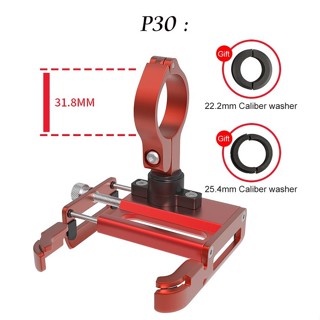 Jual GUB P10 P30 Phone Holder HP Sepeda Motor Anti Getar Alumunium Alloy | Shopee Indonesia