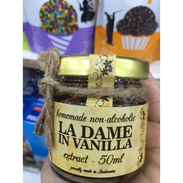 Jual La Dame In Vanilla Extract / Paste Perisa Alami Vanilla Lokal HALAL | Shopee Indonesia