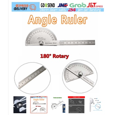 Jual penggaris busur Alat Ukur Sudut Ukuran: Approx. 198x53x14mm / 7 ...
