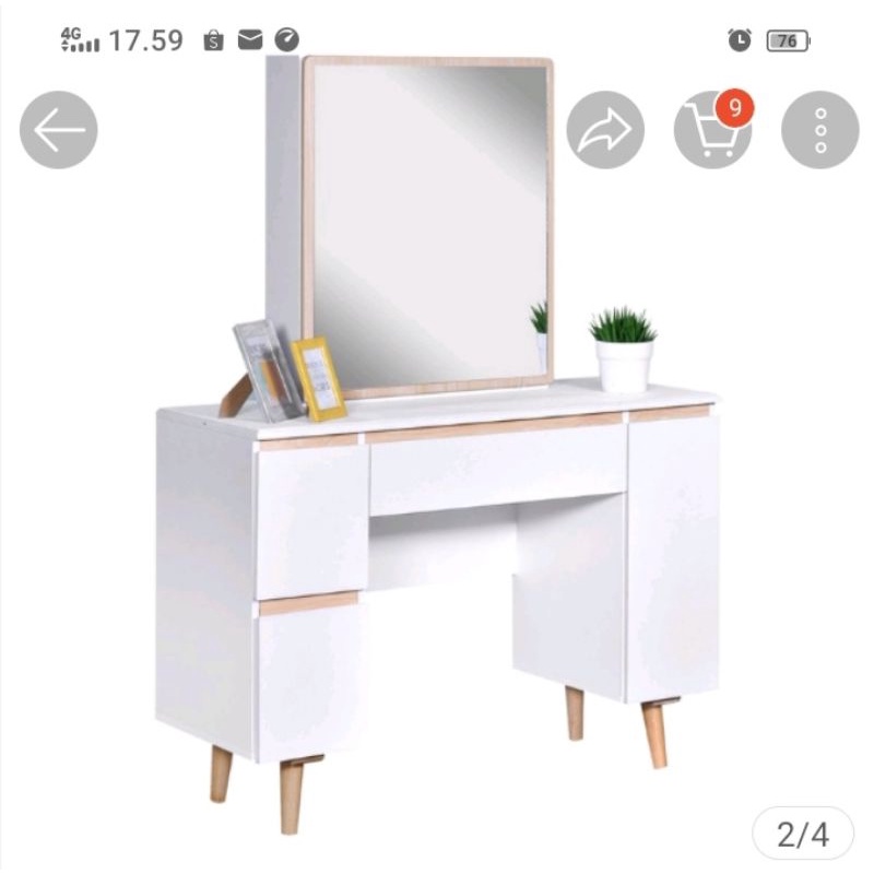 Jual Meja Rias Kaca Sliding Meja Rias Dengan Tempat Penyimpanan ...