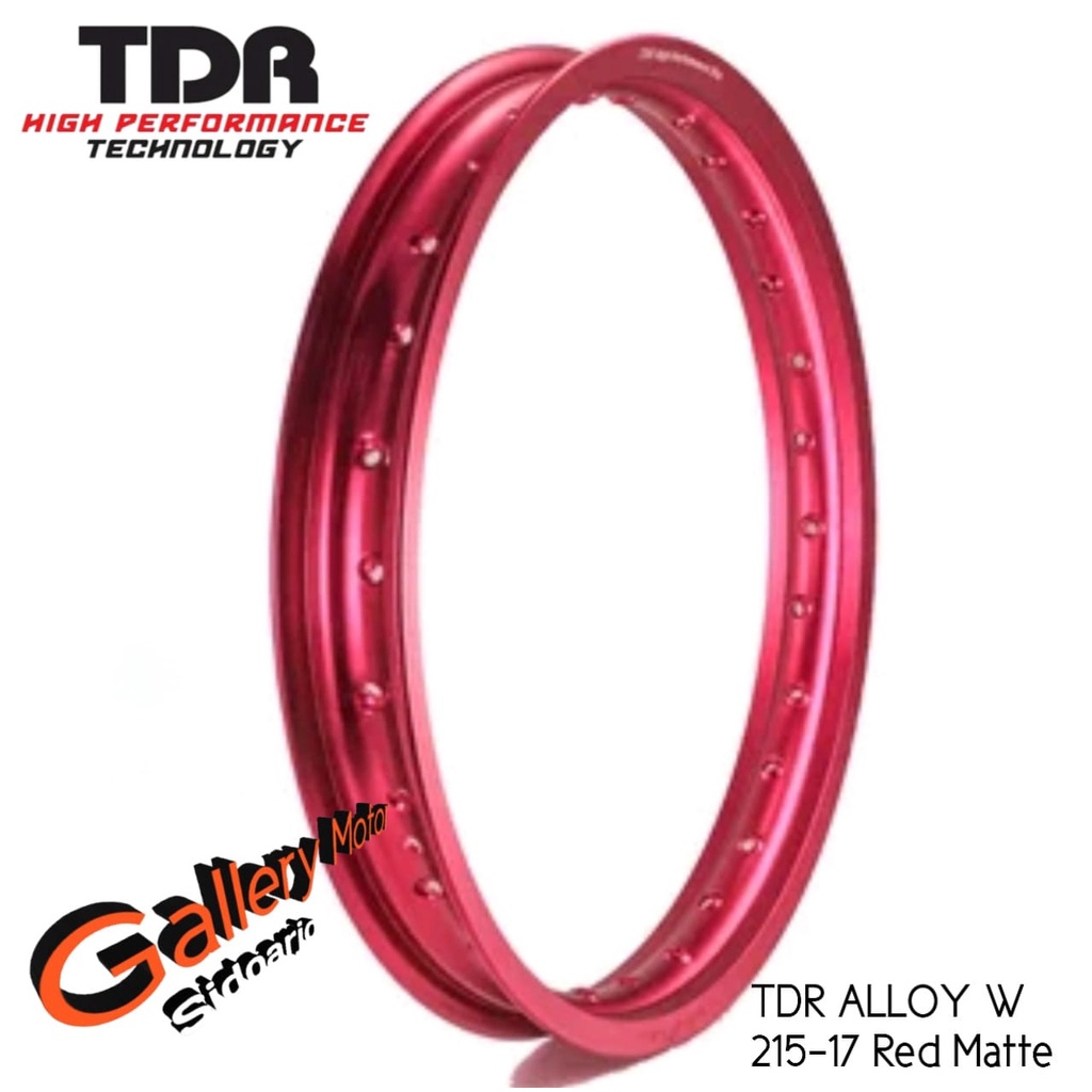 Jual Tdr Velg Tdr Ring 17 215 ring 17 W Shape Matte Red | Shopee Indonesia