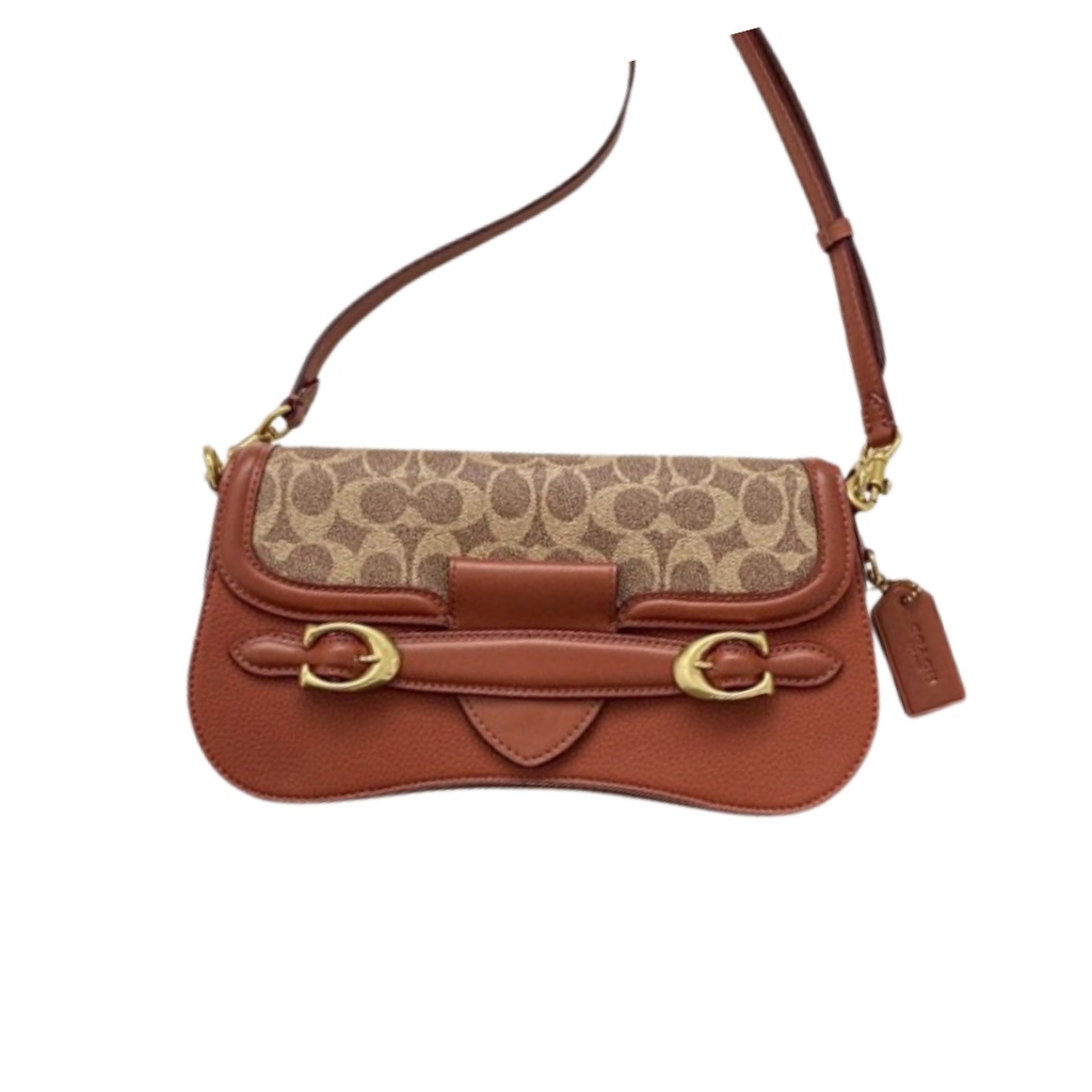 Jual Coach Retro Shoulder Bag In Signature Tan Rust (C0757) | Shopee ...