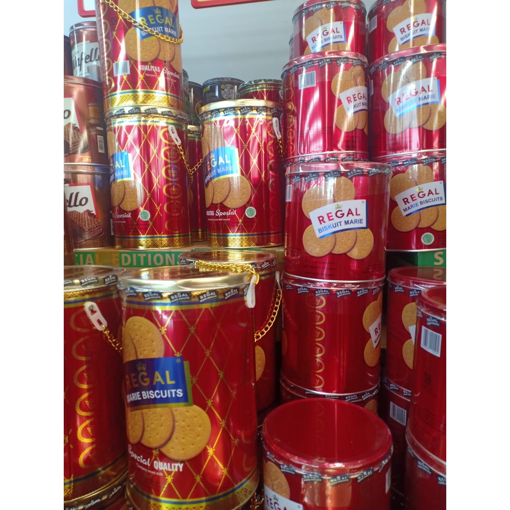 Jual Biskuit Kaleng Tunggal Regal Marie Biscuits 1000gr 550gr promo ...