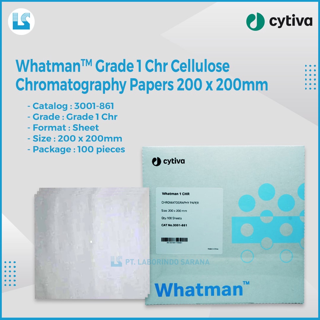 Jual Whatman Cellulose Chromatography Paper Grade 1 CHR 200x200mm ...