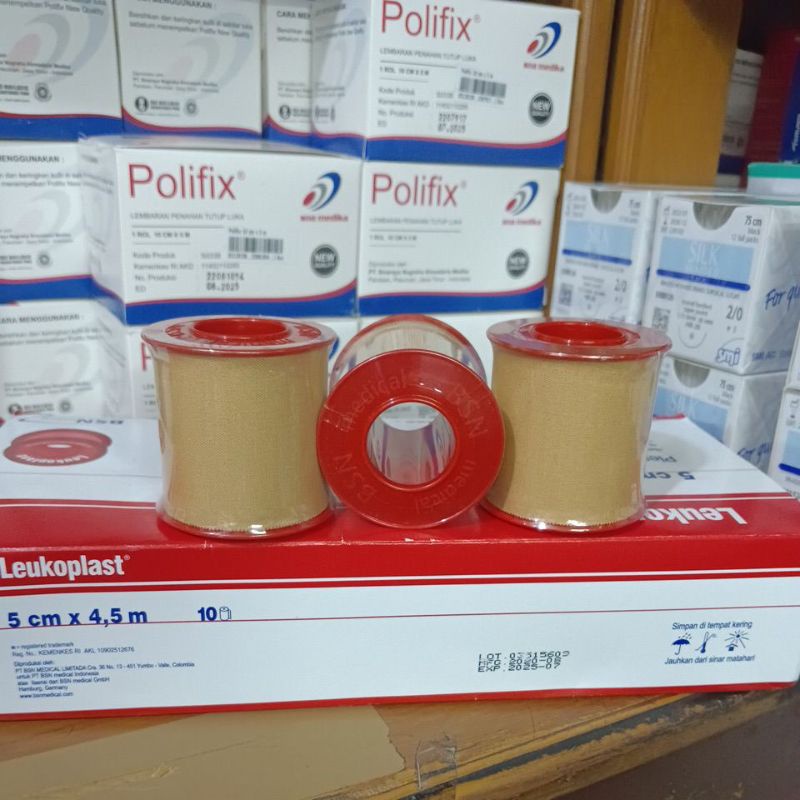 Jual Leukoplast 5cm x 4.5m / plester roll kain | Shopee Indonesia