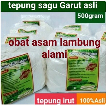 Jual TEPUNG ANGKRIK GARUT/IRUT/UMBI GARUT/OBAT ASAM LAMBUNG ALAMI 500gr ...