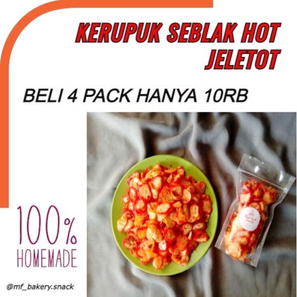 Jual Kerupuk Seblak Camilan Isi 4 Pack | Shopee Indonesia