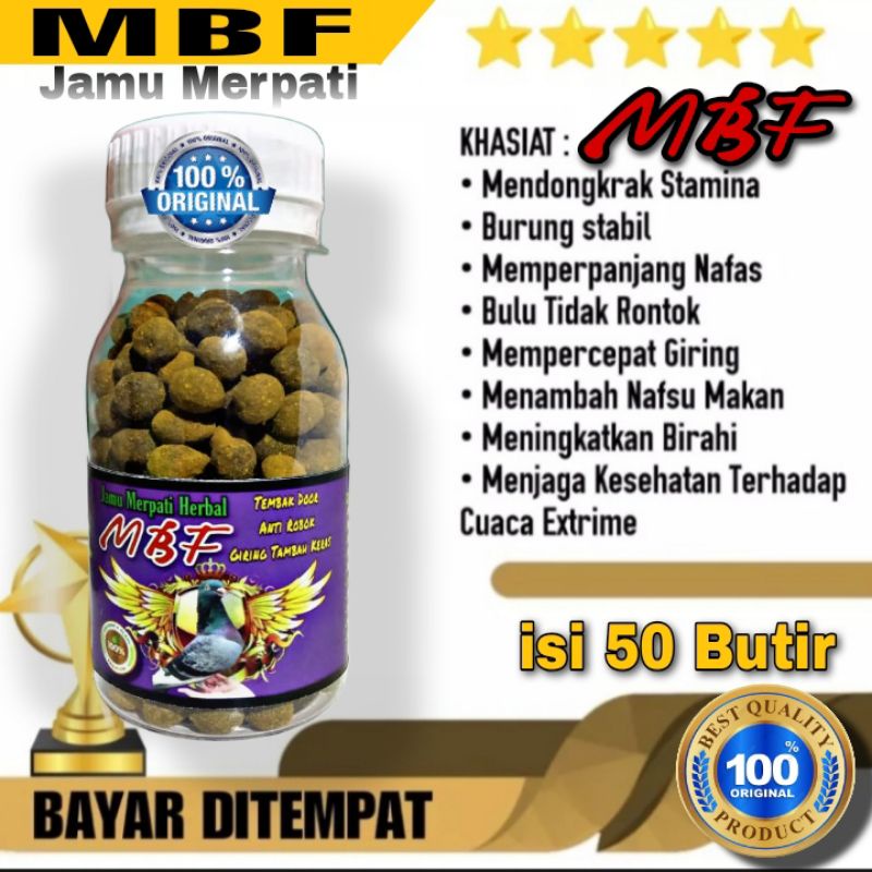 Jual MBF JAMU MERPATI GIRING KEKET isi 50 pil ginseng teki exta power pil edan alus extra JP ...