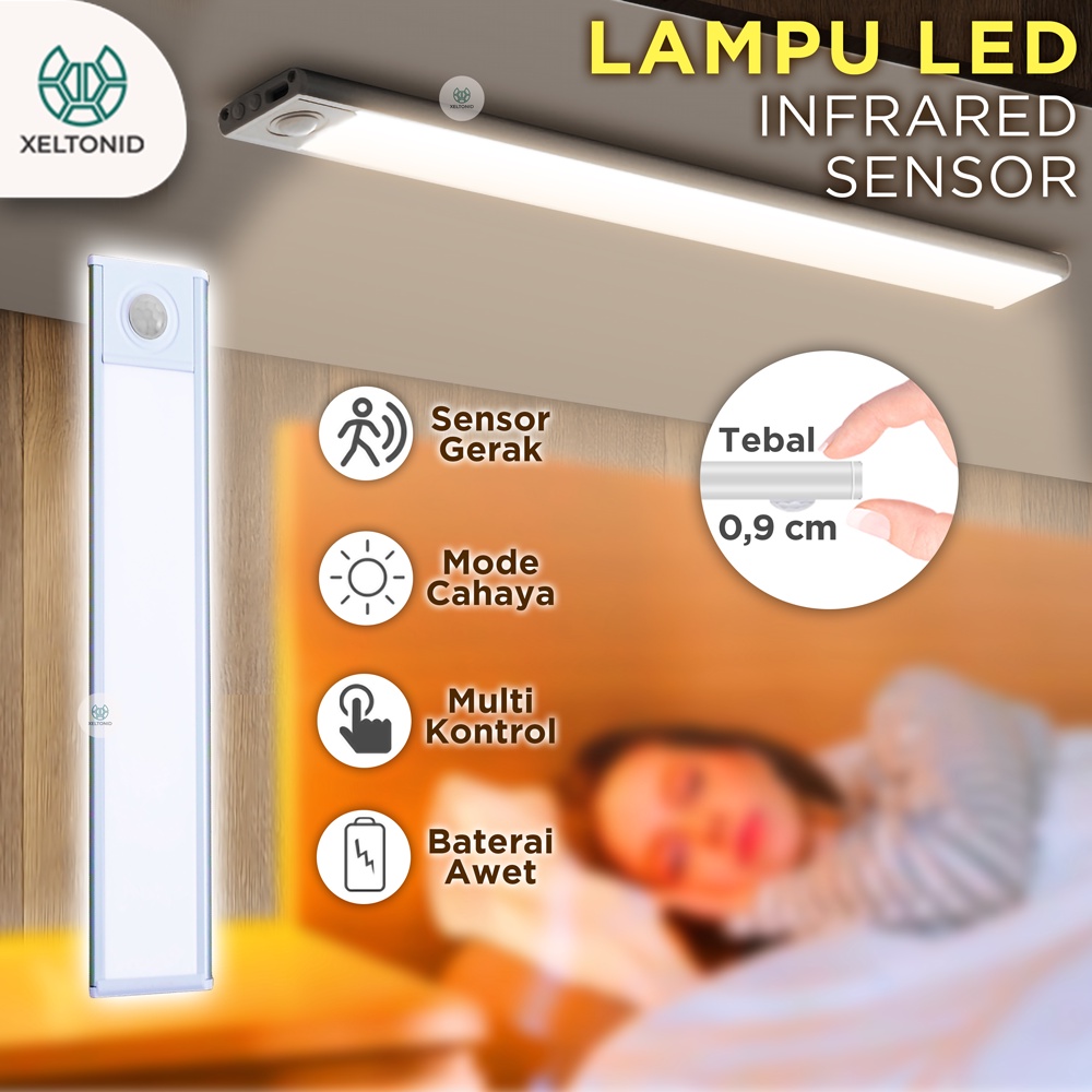 Jual Lampu LED Sensor Gerak Motion Light Lampu Tidur Tempel Dinding ...