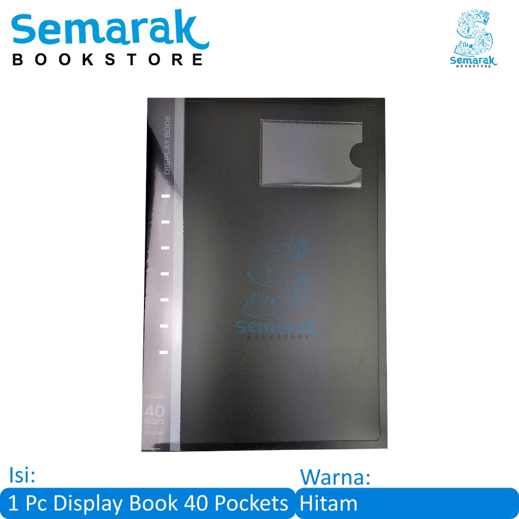 Jual Vindex VD1024F Display Book Map Dokumen 40 Pockets - Hitam ...