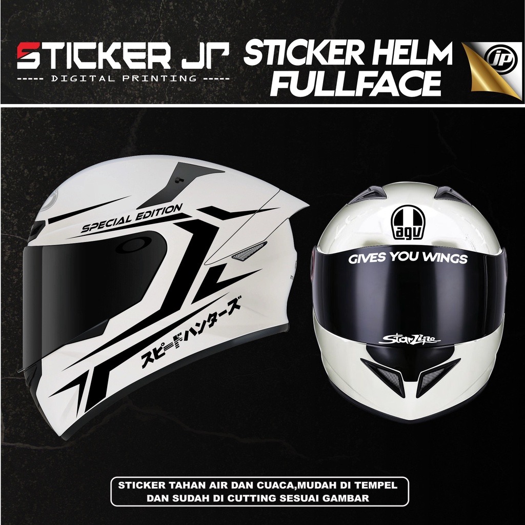 Jual Stiker Helm Full Face - Cutting Sticker helem FullFace StarLine ...