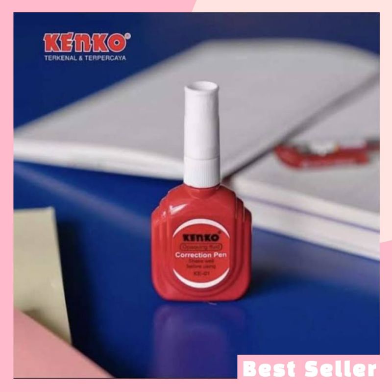 Jual Correction Pen Tip Ex Cair Kenko KE-01 1 Pack Isi 12 Pcs | Shopee ...