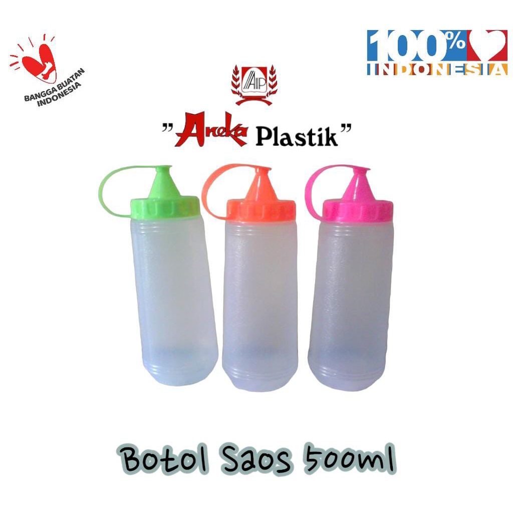 Jual Botol Kecap 500 ML / Mayonais / Mayones Botol Besar / Saos Sambal ...