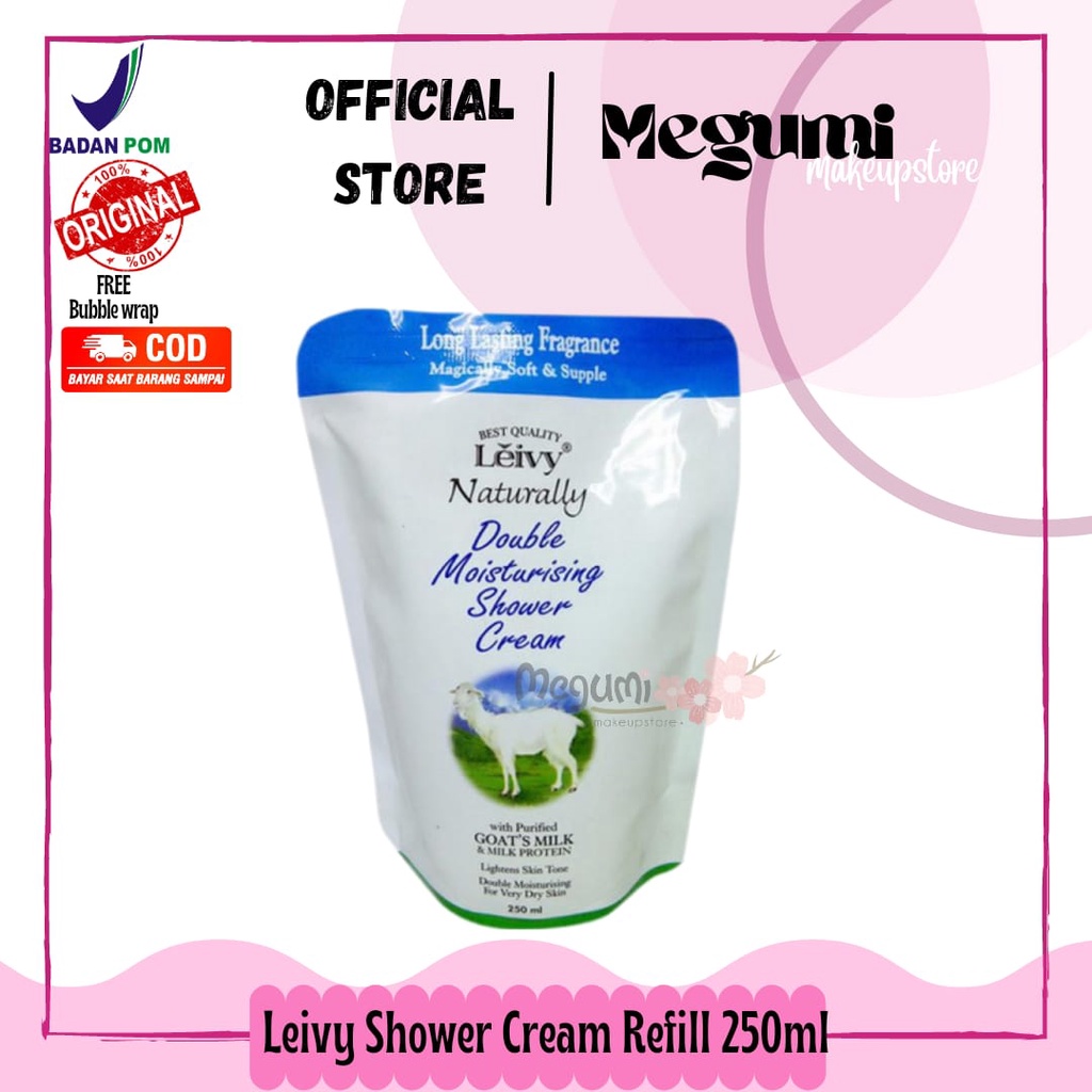 Jual Leivy Naturally Double Moisturising Shower Cream 250ml (isi ulang ...