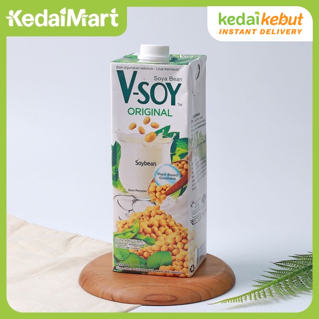 Jual V-Soy Soya Bean Milk Original 1000 ml | Shopee Indonesia