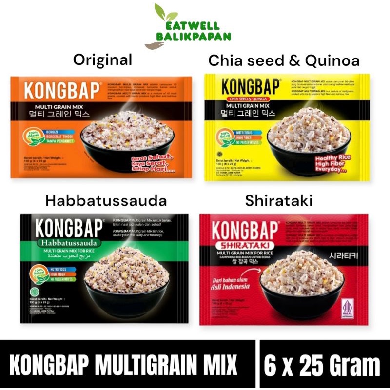 Jual Kongbap Multi Grain Mix For Rice Plus Original, Chia Seed & Quinoa ...