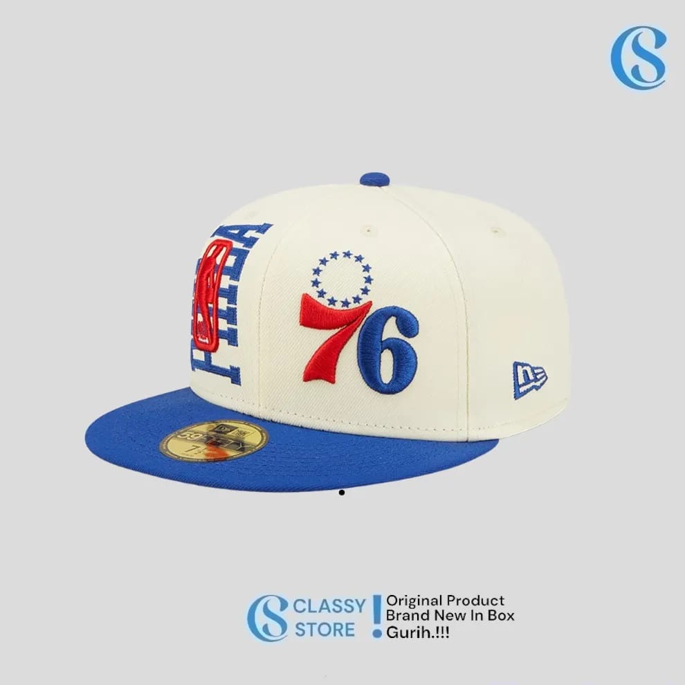Jual NEW ERA 59FIFTY PHILADELPHIA NBA DRAFT STONE FITTED CREAM | Shopee ...
