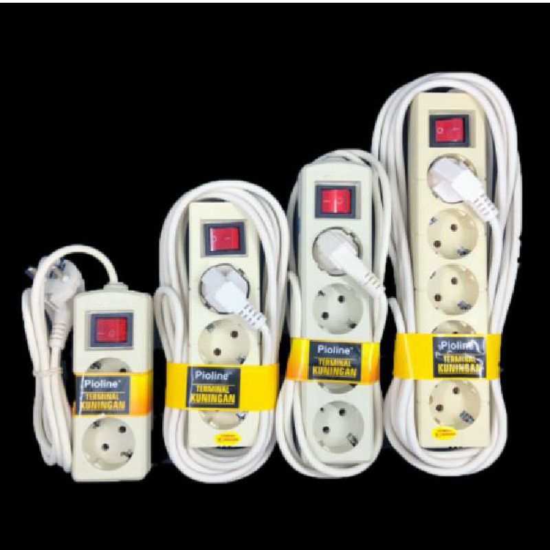 Jual Stop kontak Pioline / sambungan kabel /colokan listrik LUBANG 3,4,5 UKURAN 3 METER DAN 5 ...