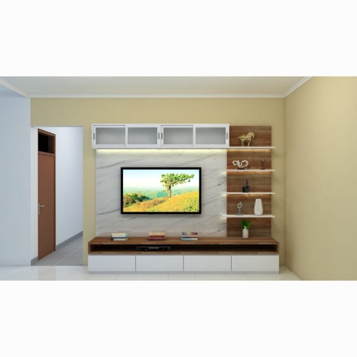 Jual lemari tv minimalis modern hpl taco custom | Shopee Indonesia