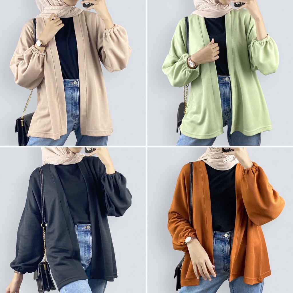 Jual EMMA BALON CARDIGAN CREPE / KARDIGAN / CARDY OUTER WANITA | Shopee ...