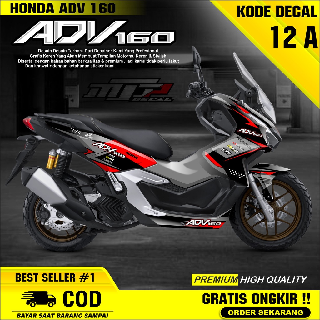 Jual (TERBARU) Decal Variasi Honda ADV 160 New Full Body - Dekal ...