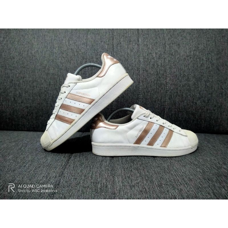 Jual adidas superstar gold white - second originalbranded adidas ...