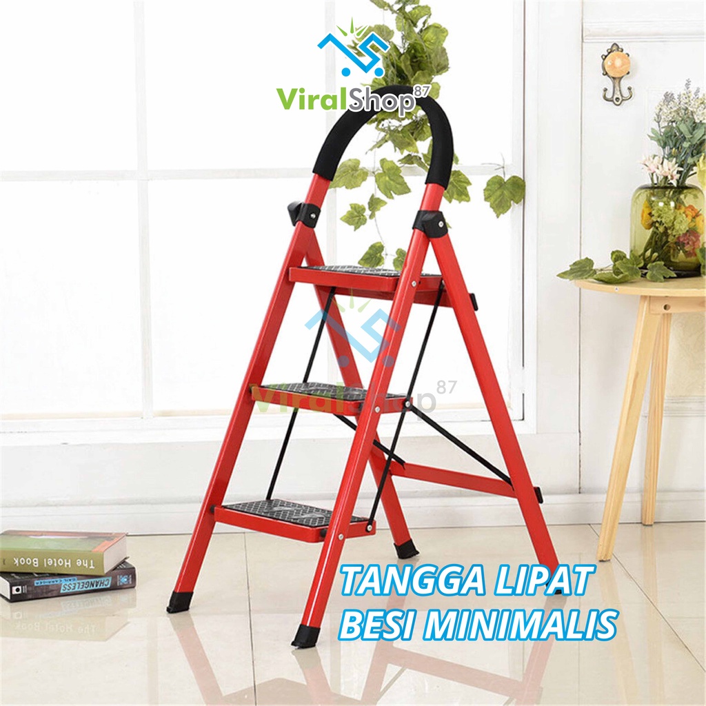 Jual Tangga Lipat Portable Besi Tangga Lipat Aluminium 4 Step Premium ...